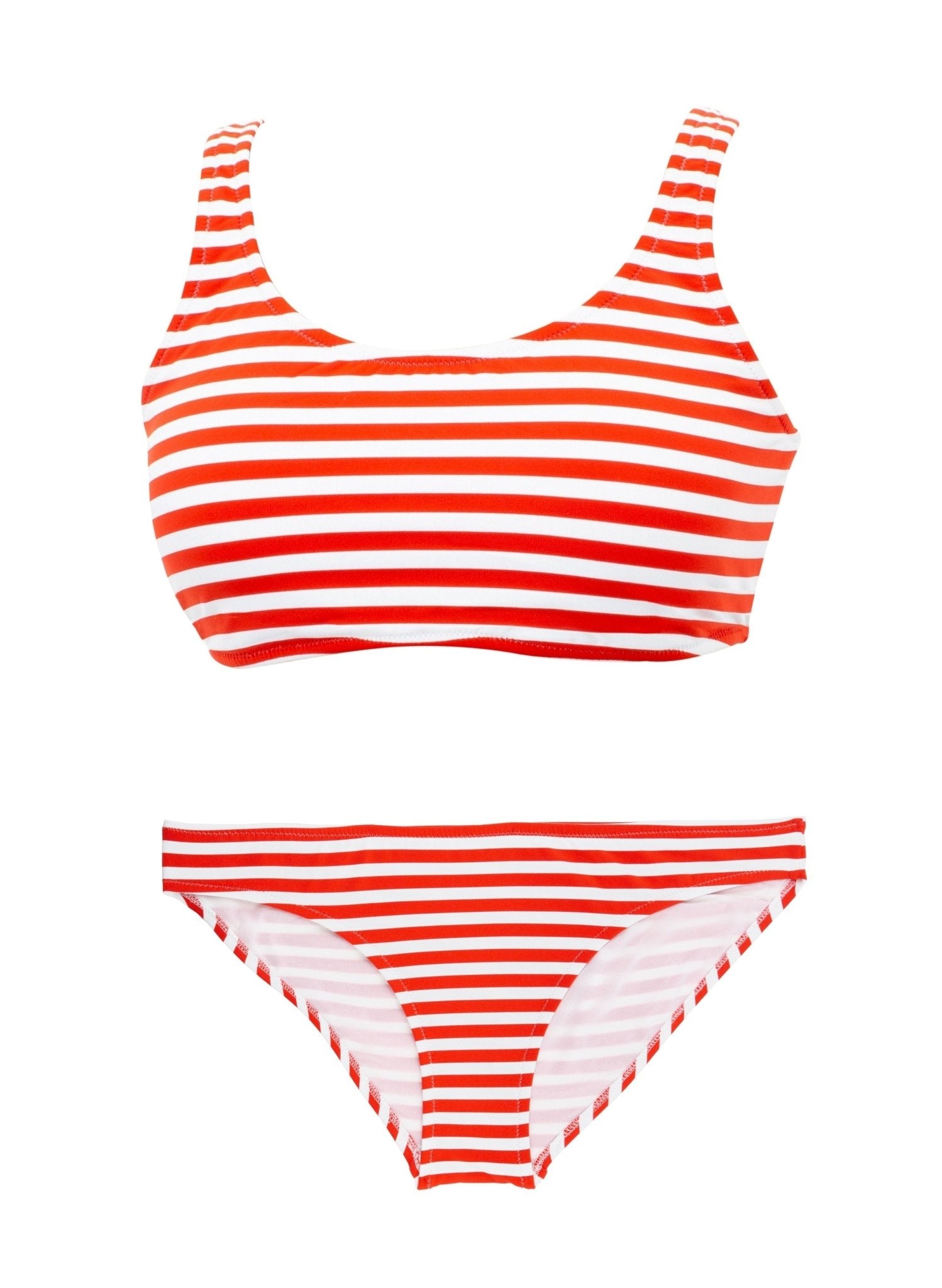 Alba Red Striped Bikini Set Maternity Swimsuit – Mums and Bumps