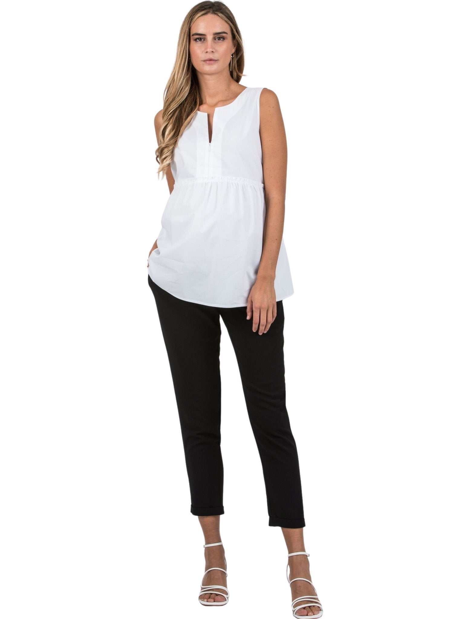 Maternity & Nursing Blouse - White – Mums and Bumps