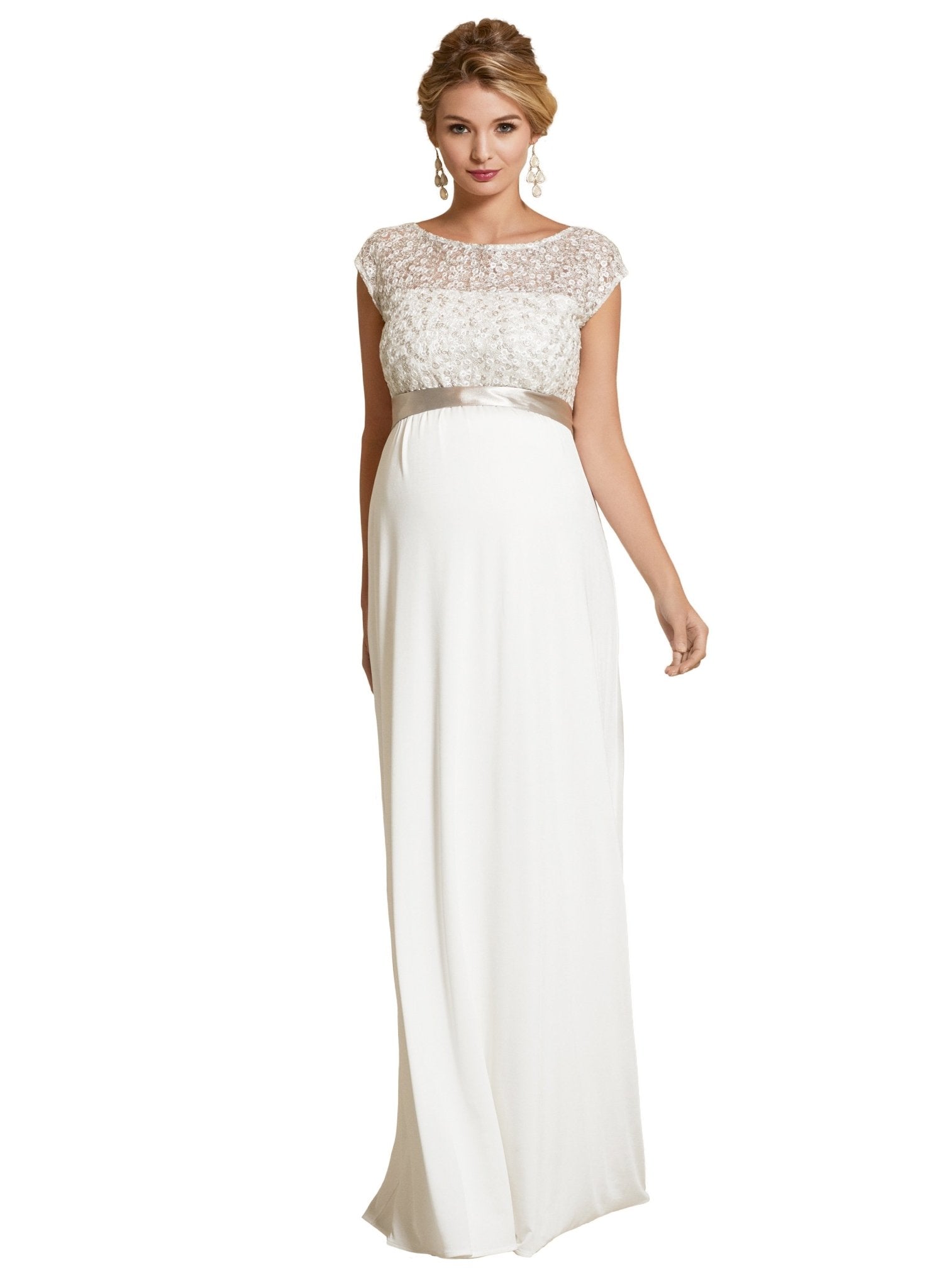 Mia Maternity Gown - Ivory – Mums and Bumps