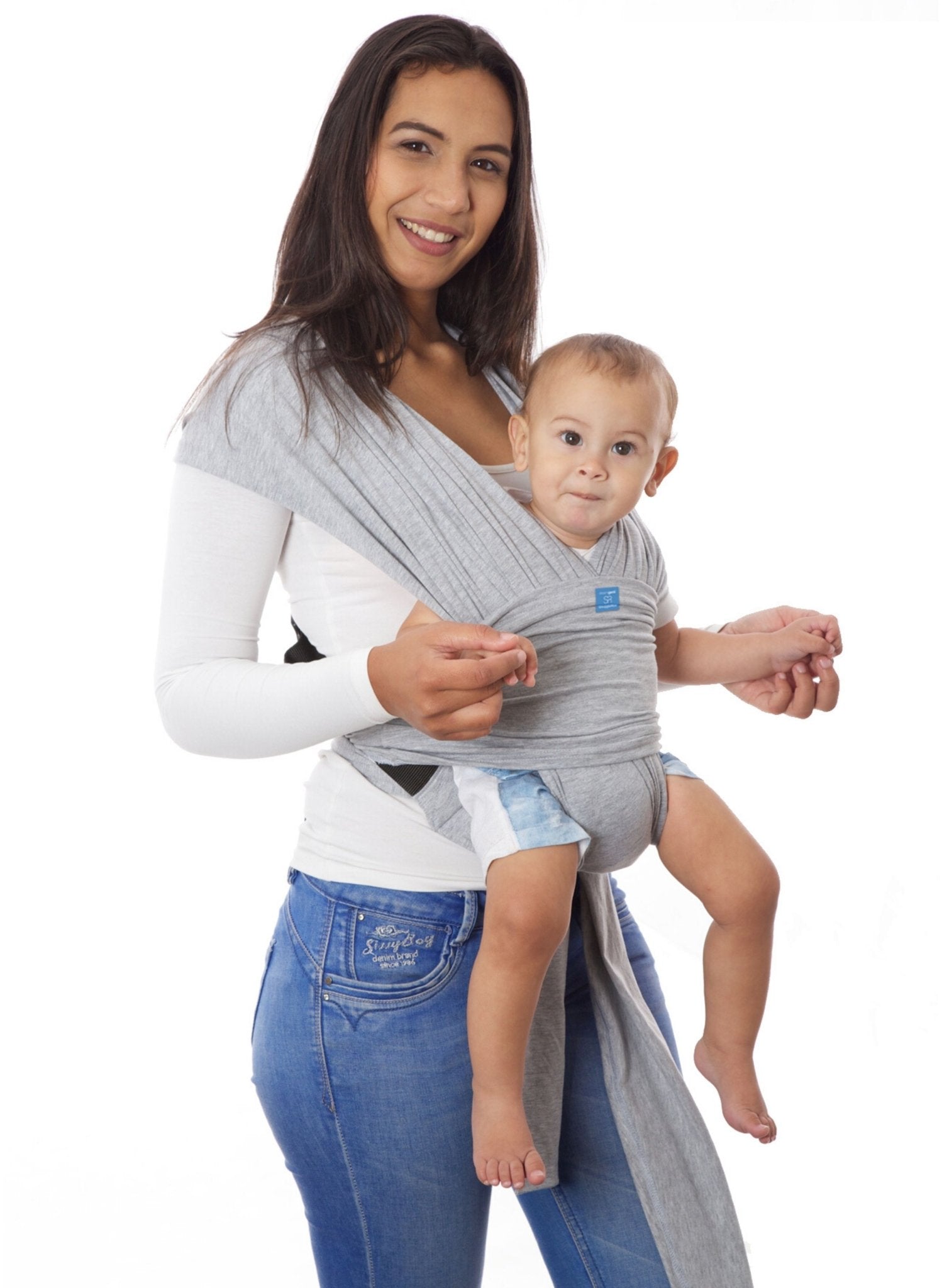 SnuggleRoo Baby Carrier - Light Grey – Mums and Bumps